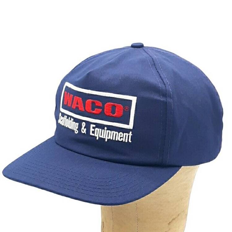 Vintage Waco Scaffolding & Equipment Navy Blue Snapback Hat Cap ...