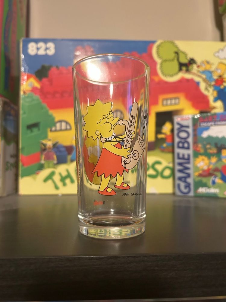 Lisa Simpson Glass From Nutella