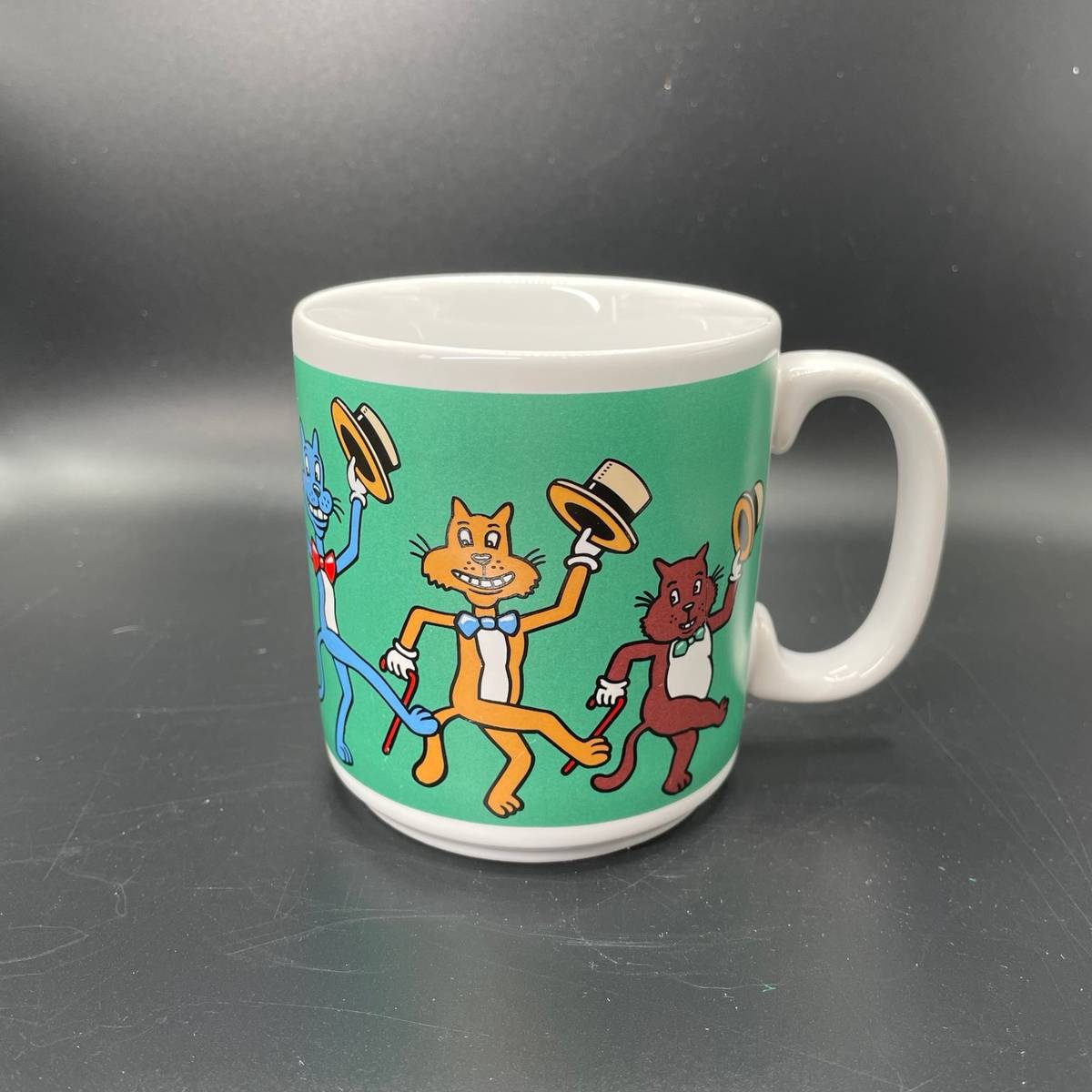 Niknax · Vintage Dancing Cats Kitty Kitten Coffee Mug Cup Drinkware AS IS