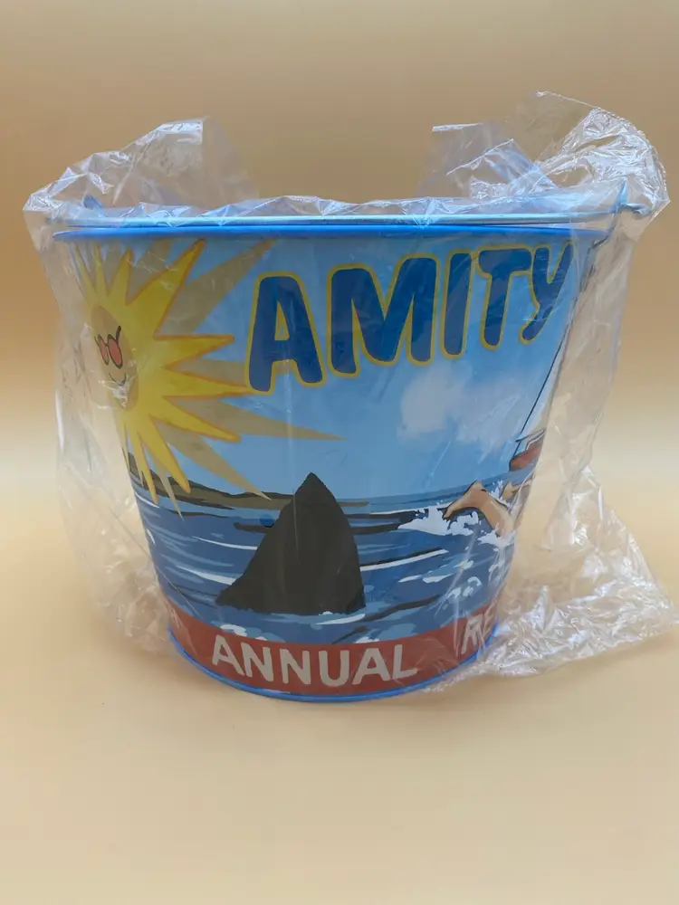 Jaws 50th Anniversary Bundle - Popcorn Bucket, Barrel Cup, XL T-Shirt ...