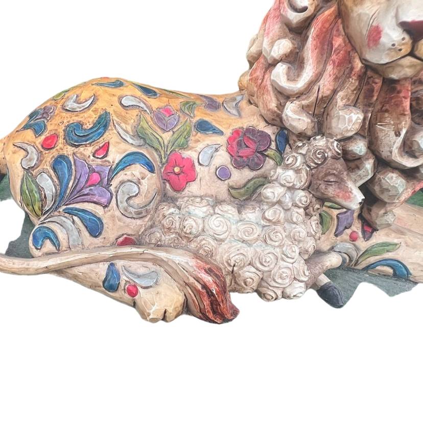 Jim Shore Peace And Love Lion And Lamb Figurine