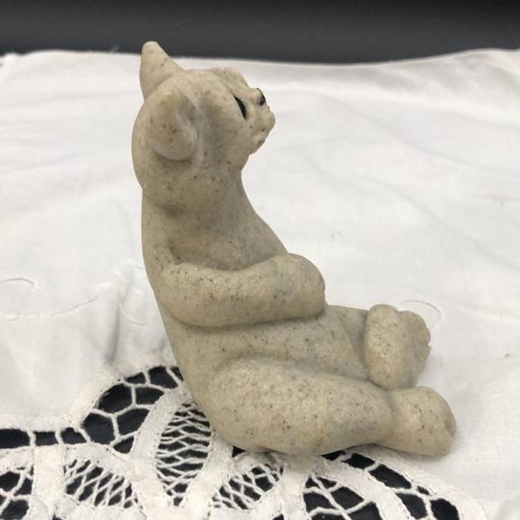 Quarry Critters Cat Figurine Carla Second Nature Design Anthropomorphic ...