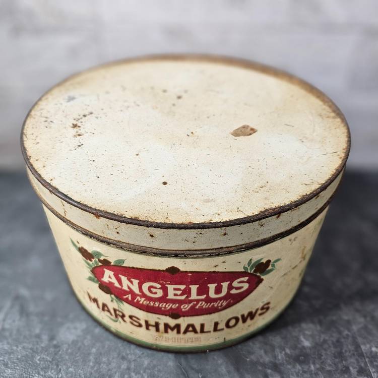 RARE Vintage Angelus Marshmallows Old Antique Advertising Marshmallow ...