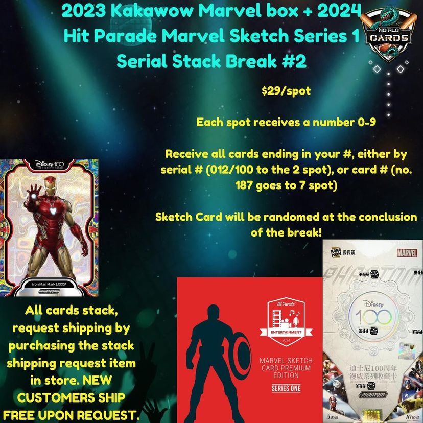 2023 Kakawow Marvel Box + 2024 Hit Parade Marvel Sketch Series 2 Spot ...