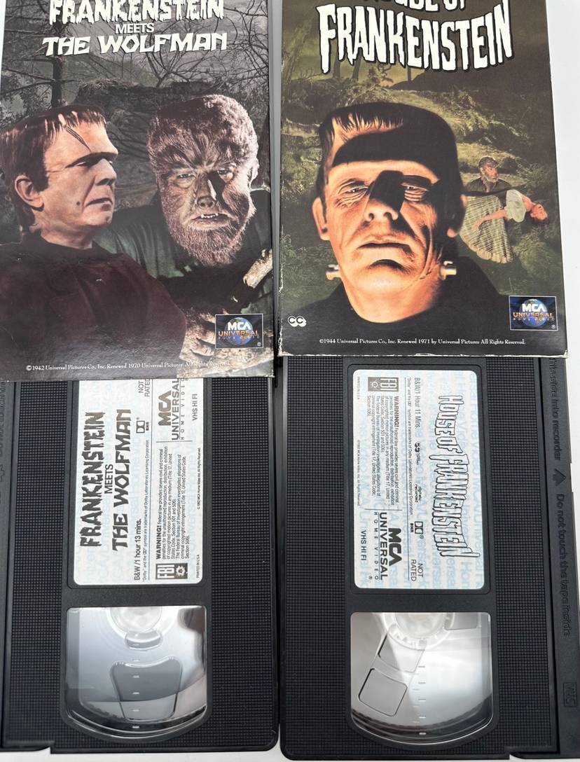 Universal Studios Monsters VHS Lot Of 2 House Of Frankenstein ...