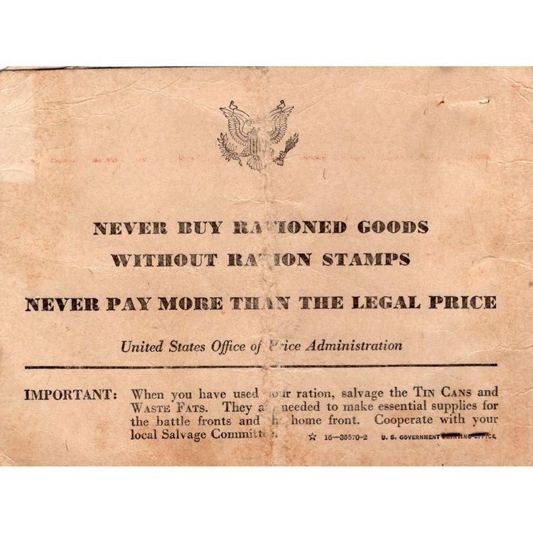 Vintage War Ration Book Four Used Some Ration Stamps Intact