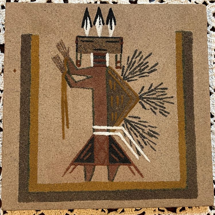 #07 Native American Sand Art Piece