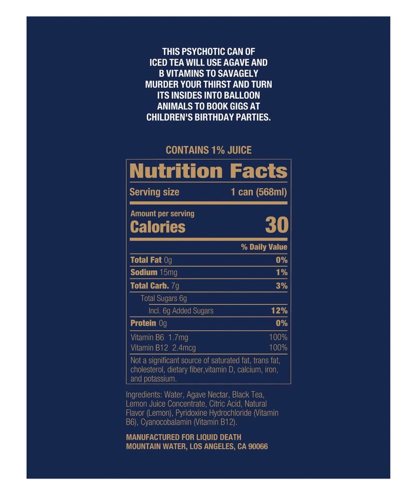 Liquid Death Armless Palmer