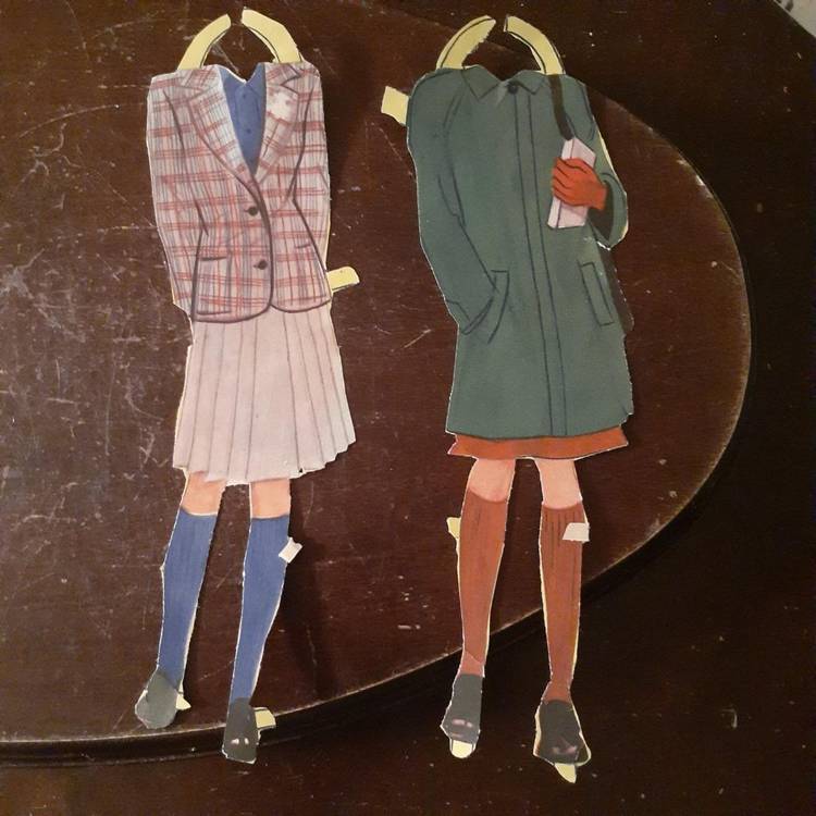 "Margot" Paper Doll With 6 Outfits