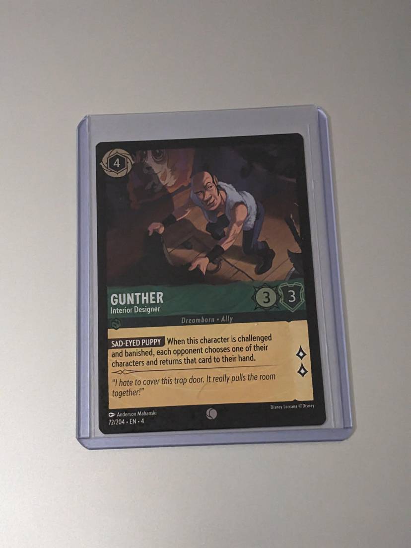 Gunther Disney Lorcana Ursula's Return - Interior Designer Foil