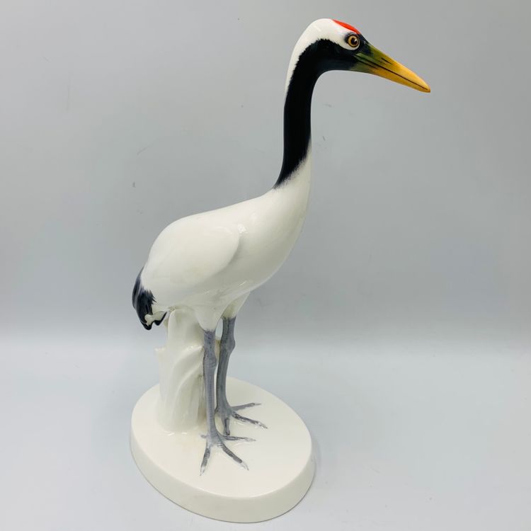 Noritake Japanese Standing Stork Egret Crane Bone China Nippon Toki ...