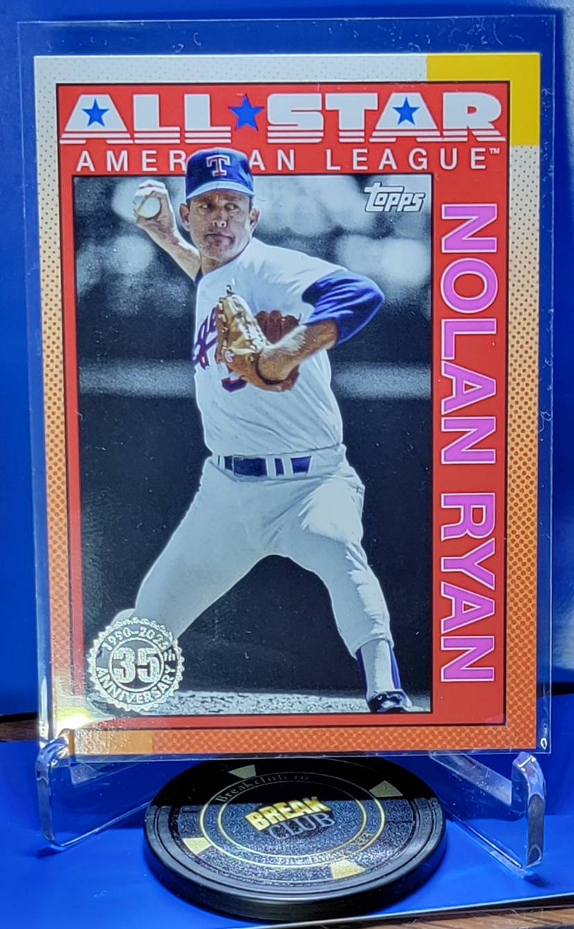 Nolan Ryan 2025 Topps Series 2 1990 35th Anniversary All-Star Pink Name Variation #90AS-20 Texas ...