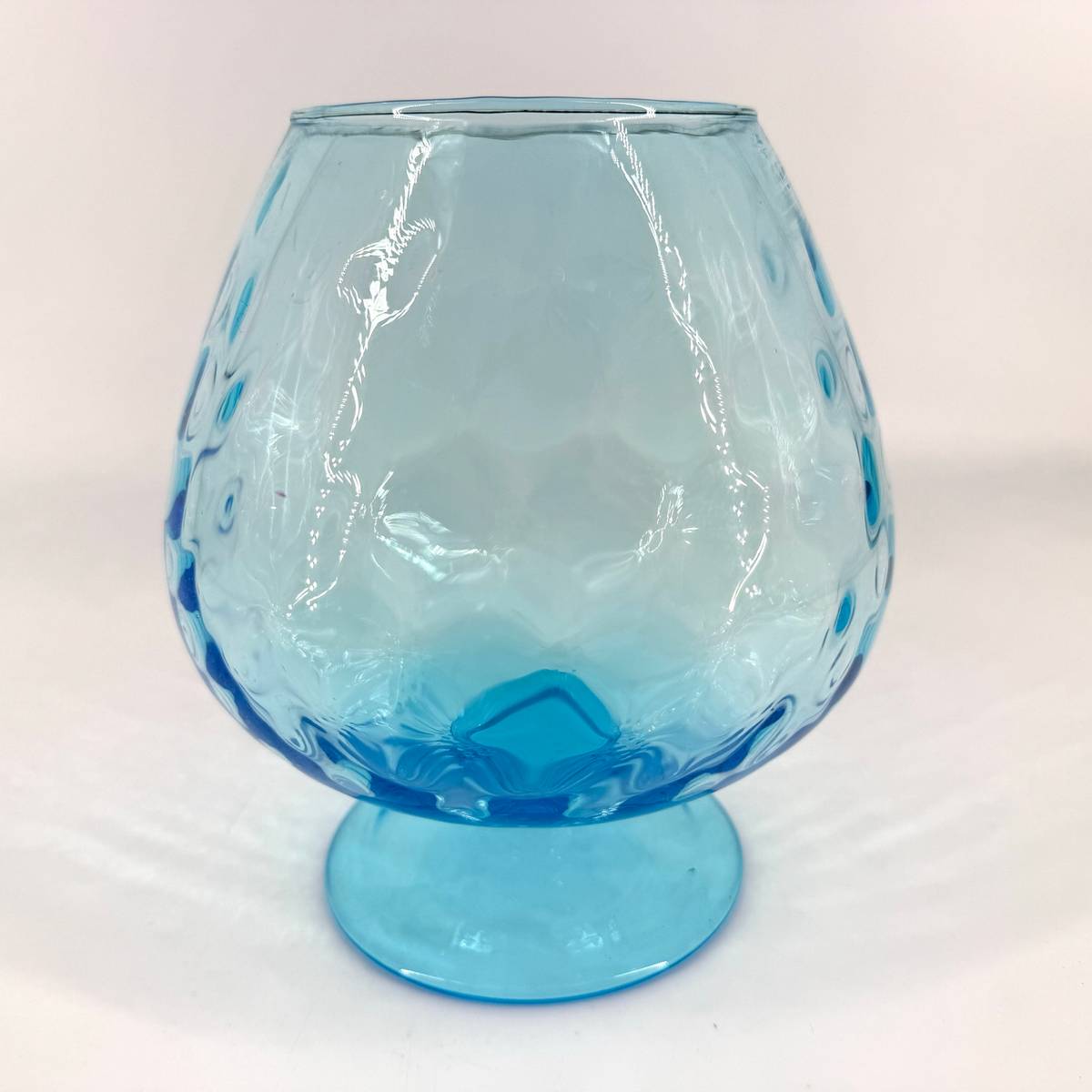 Niknax · Empoli Aqua Blue Optic Footed Brandy Snifter