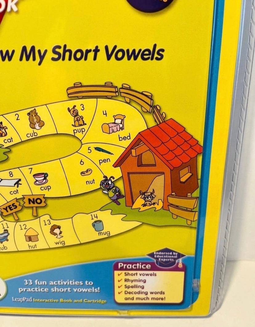 LeapFrog LeapPad Phonics Program Activity Book I Know My Short Vowels