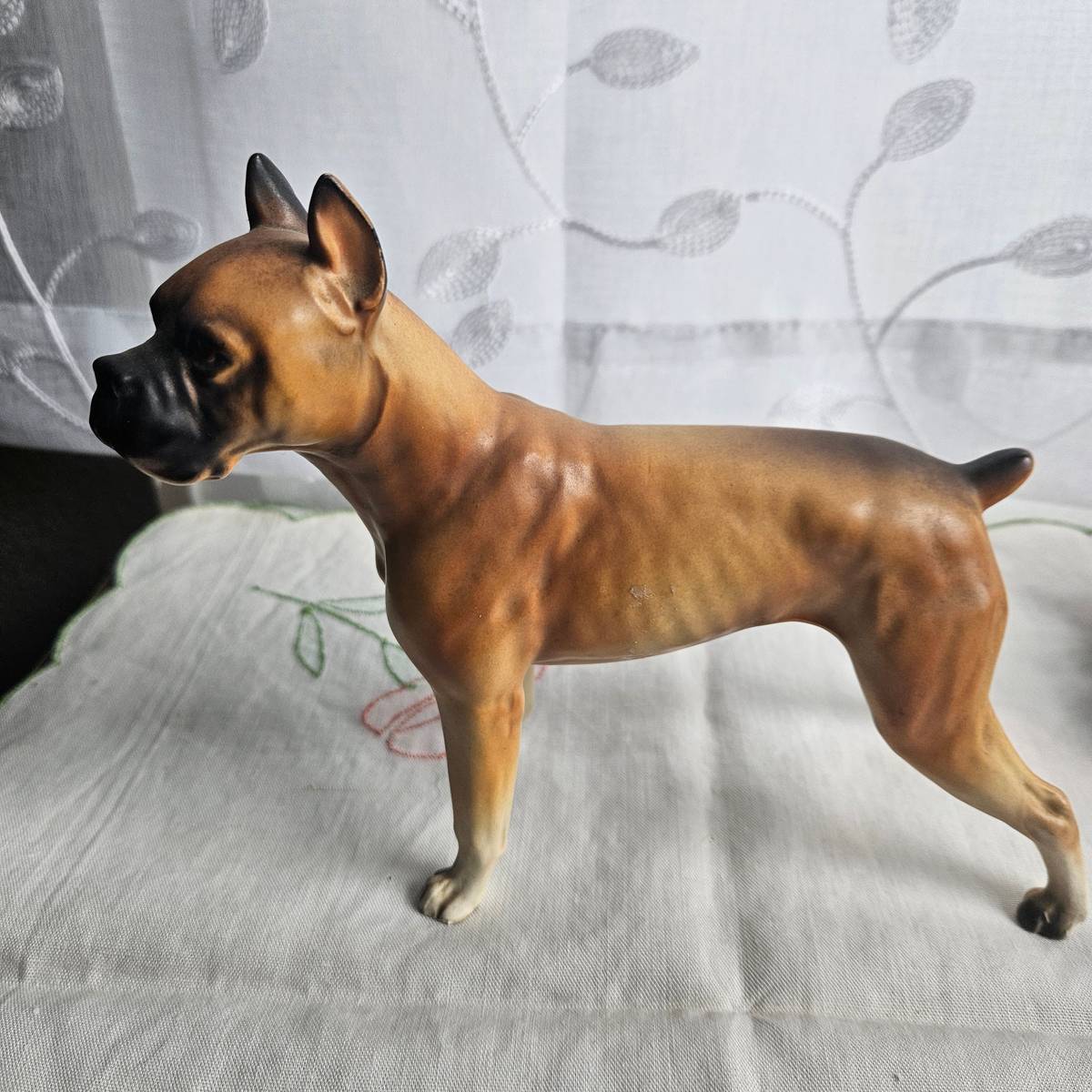 Niche Shopping Network · Vintage Boxer Dog Ceramic Figurine 7x6" Japan ...