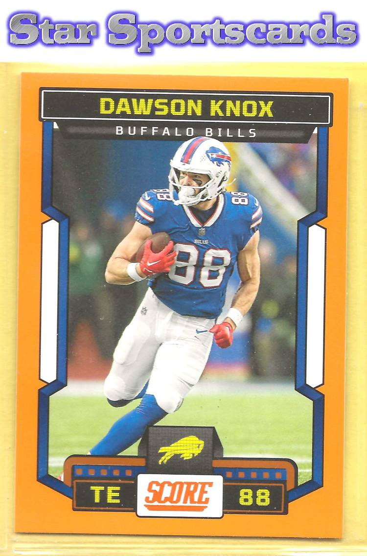 2023 Score #269 Dawson Knox Orange Buffalo Bills