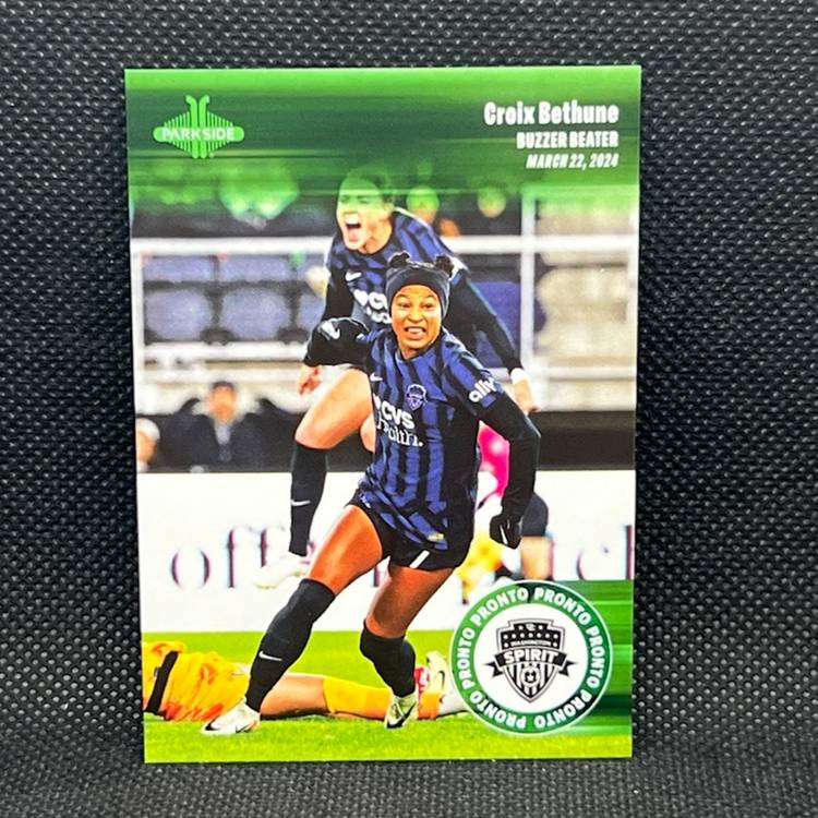 Croix Bethune 2024 NWSL Parkside Pronto /486 Soccer Card Washington Spirit