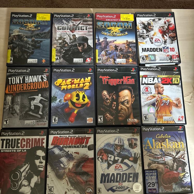 Ps2 Game Bundle 12 Games