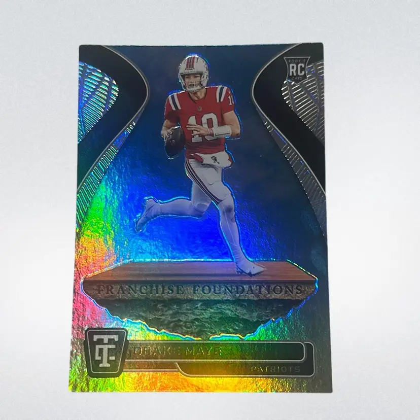 Drake Maye 2024 Panini Totally Certified Franchise Foundations RC