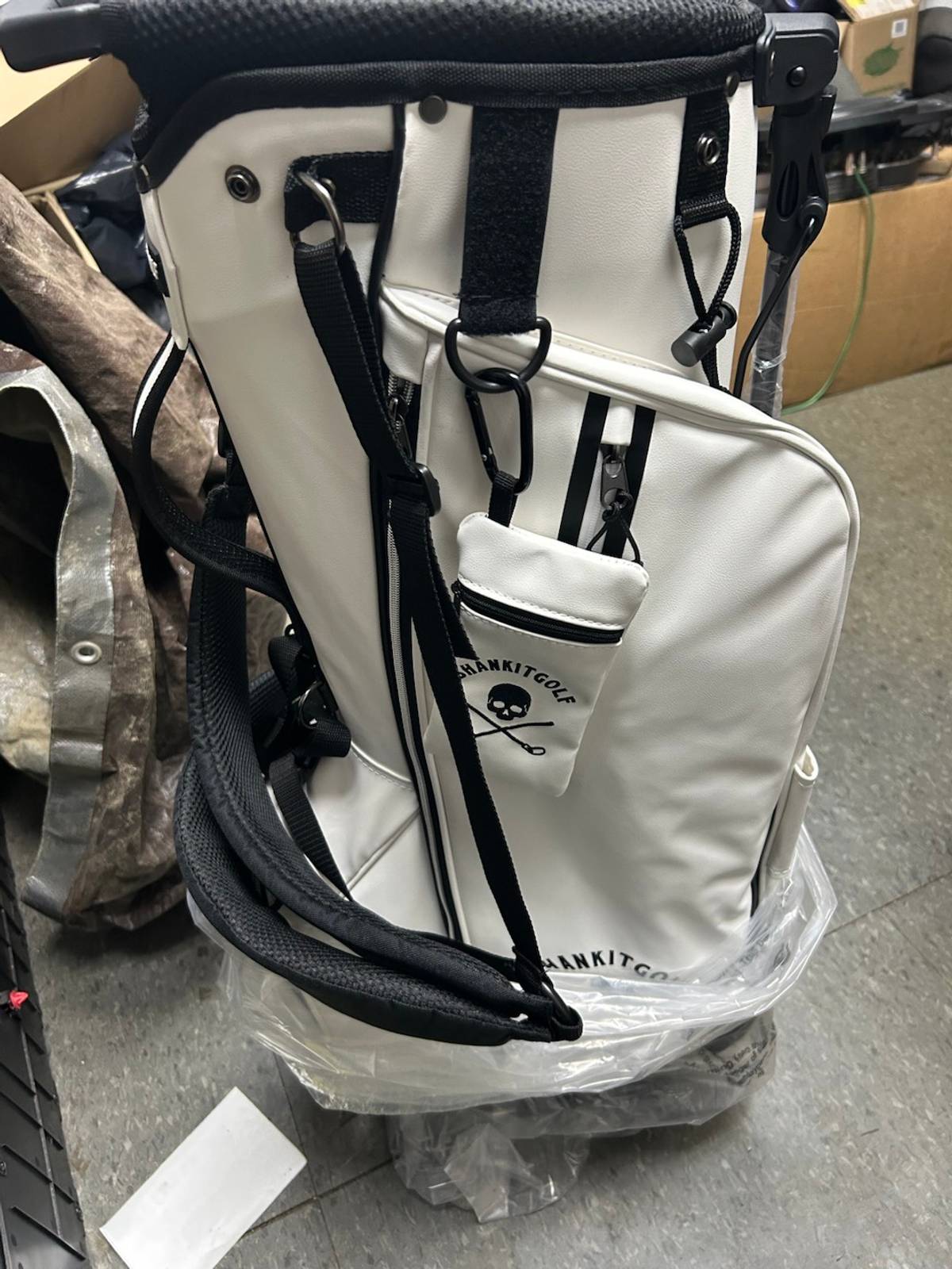 Stacked Golf · New White Shank Skull And Crossbones Bag 14 Way With ...