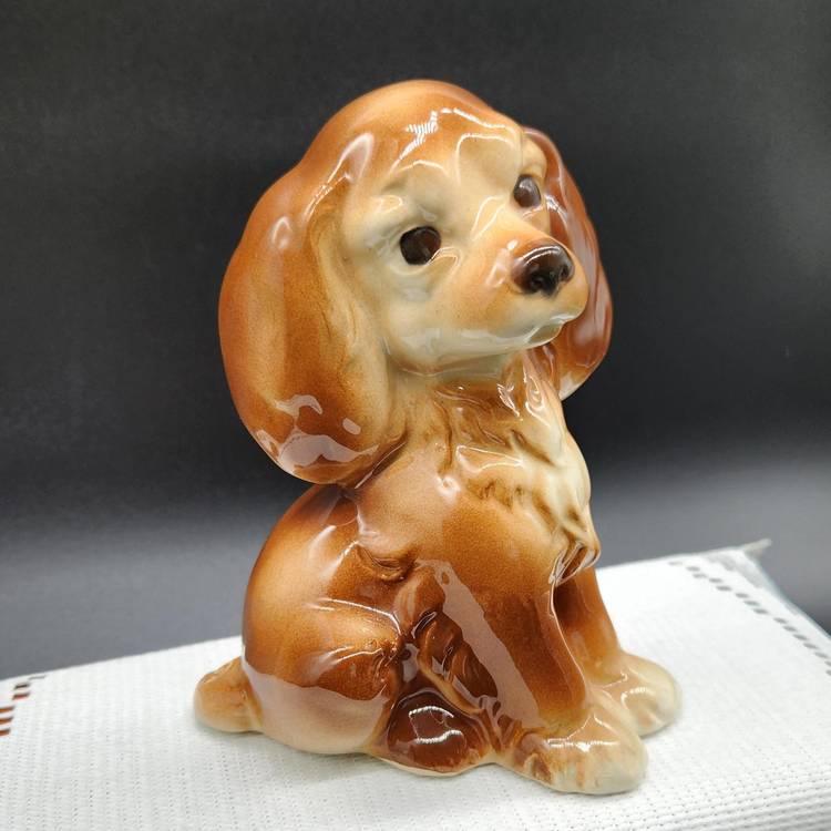 Vintage Royal Copley Ceramic Cocker Spaniel Puppy Figurine