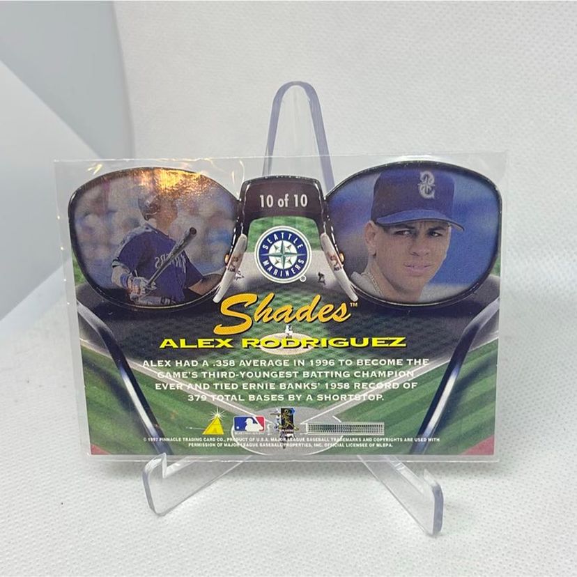 ALEX RODRIGUEZ 1997 PINNACLE SHADES DIE-CUT