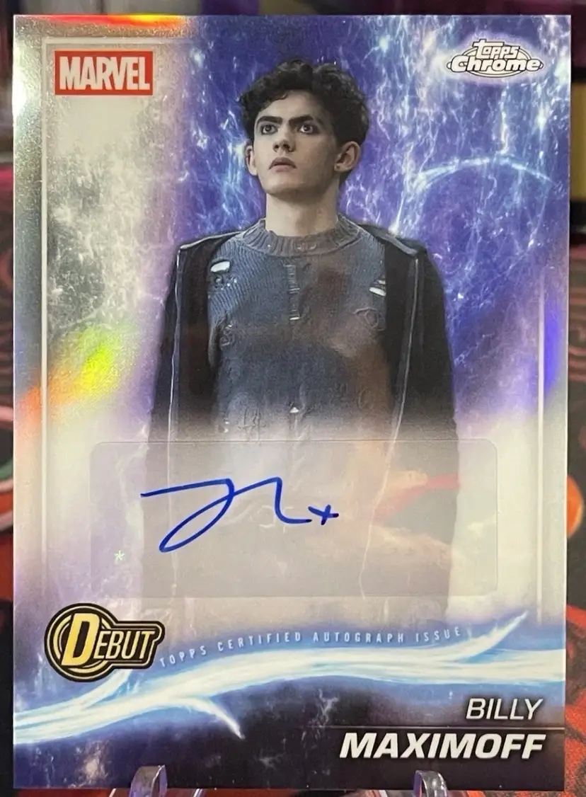 2025 Topps Marvel Studios Chrome Joe Locke as Billy Maximoff Autograph ...