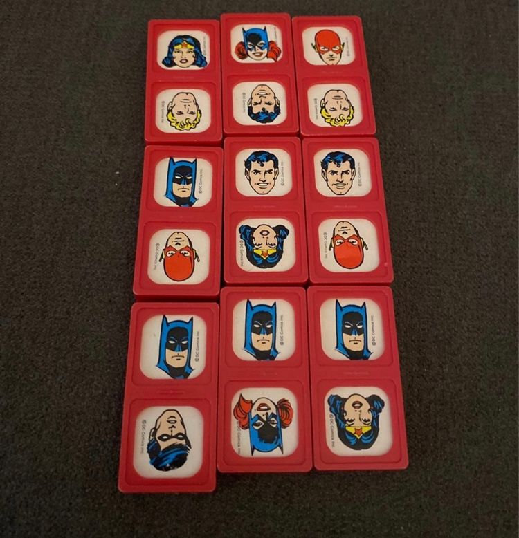 Vintage 1979 DC Comic Super Heroes Dominoes Set of 27 DC