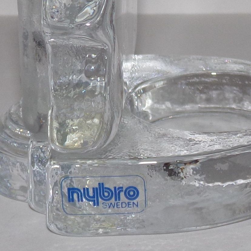 Vintage Frosted Crystal Church/Chapel Votive/Tealight Holder By Nybro ...