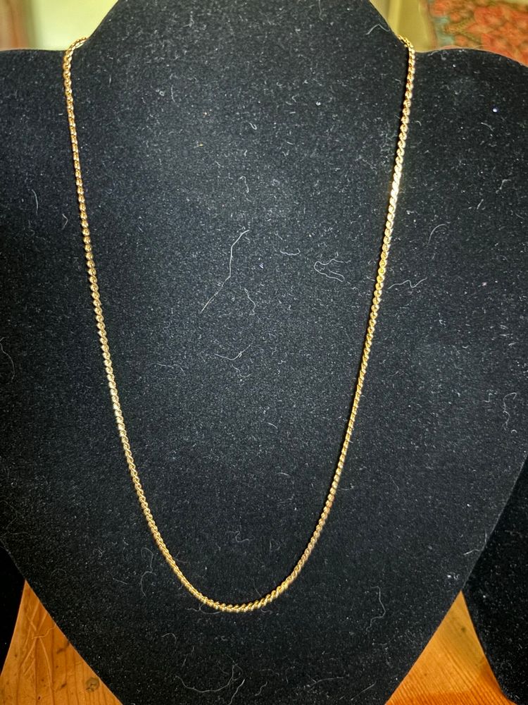 Three Vintage Gold Tone Stacking Chains