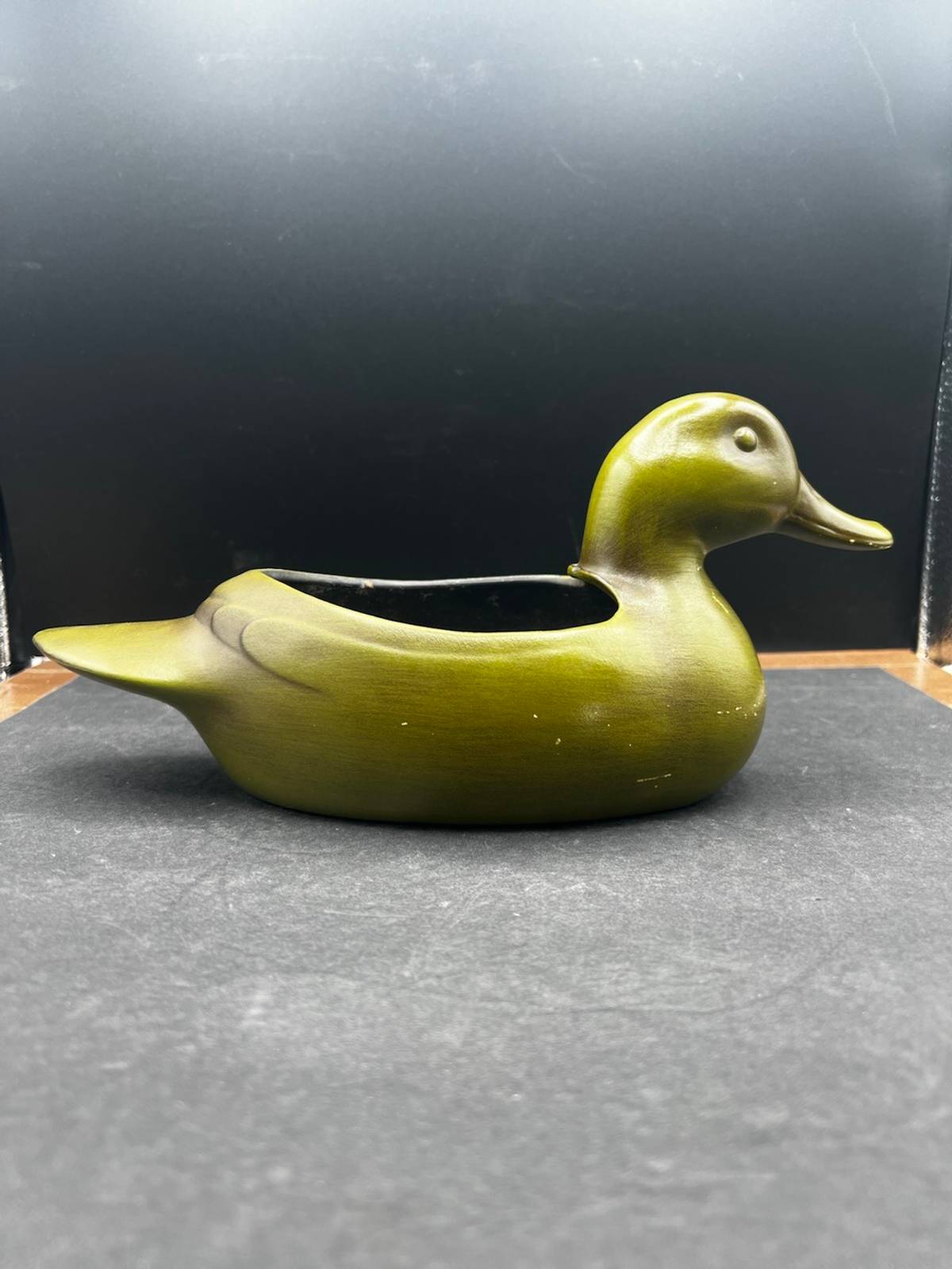 Niknax · #933B Vintage Haeger Pottery Duck Planter #3071 Peasant Olive ...