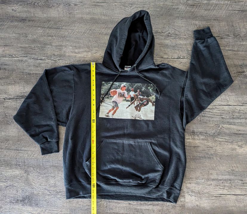 White Men Can't Jump Billy Hoyle Sidney Deane Jerzees Black Hoodie Size XL