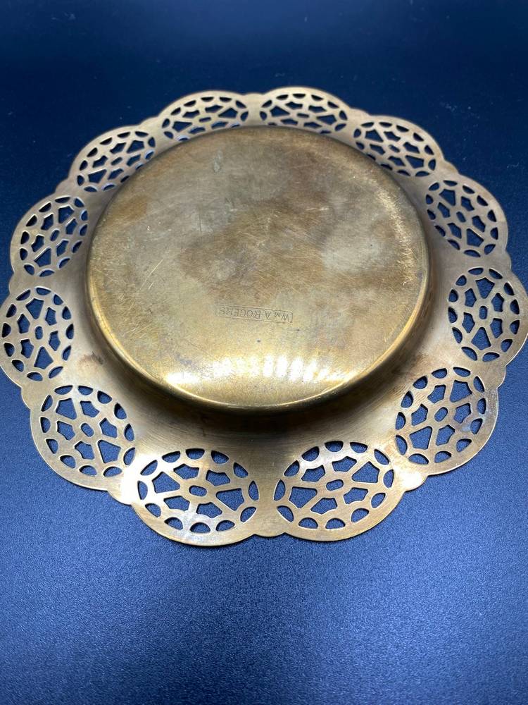 William A Rodgers Small Brass Trinket Dish