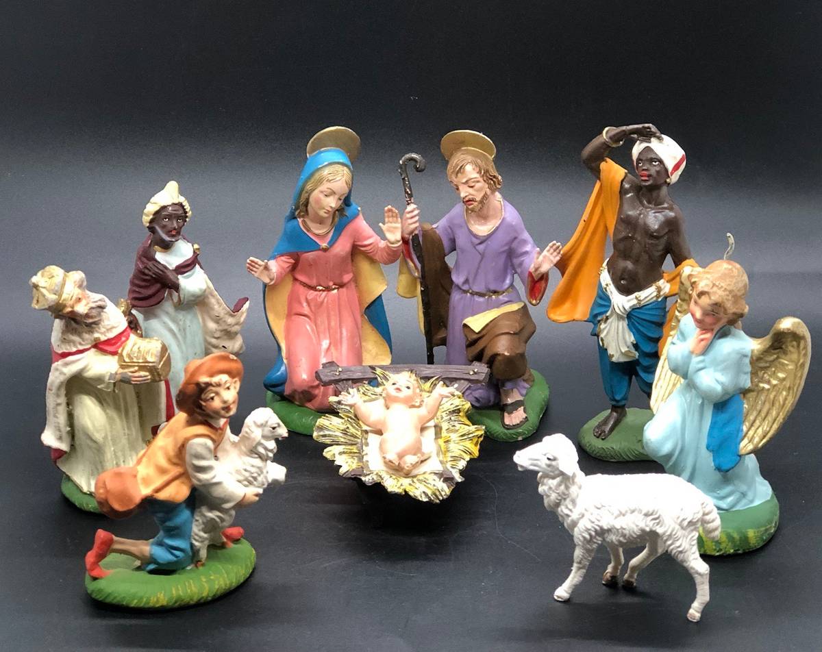 Niknax · 4-Fontanini Depose Spider Mark ITALY + 6 Italian Made Nativity ...