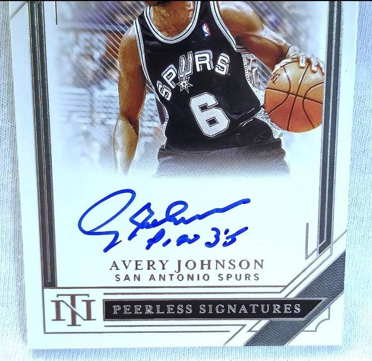 2020-21 Panini National Treasures #PE-AVJ Avery Johnson 14/49 Autograph ...