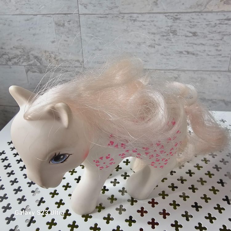 My Little Pony G1 Sundance Twice as Fancy MLP Pink White Hearts Vintage ...