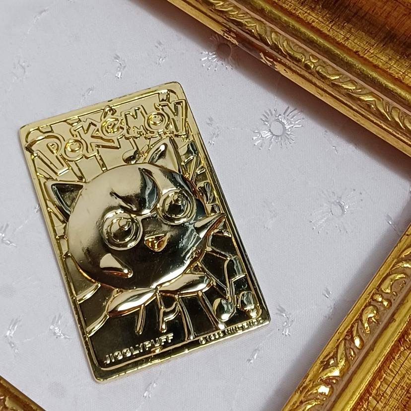 Vintage Pokémon Jigglypuff Gold-Plated Collectible Card