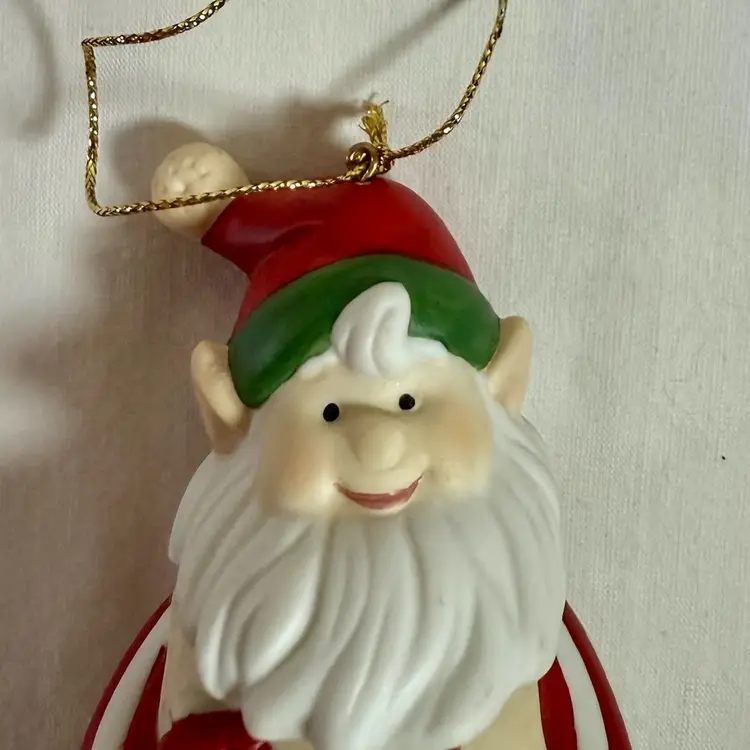 Kirkland Signature Porcelain Elf Bell With Dangling Feet Christmas ...