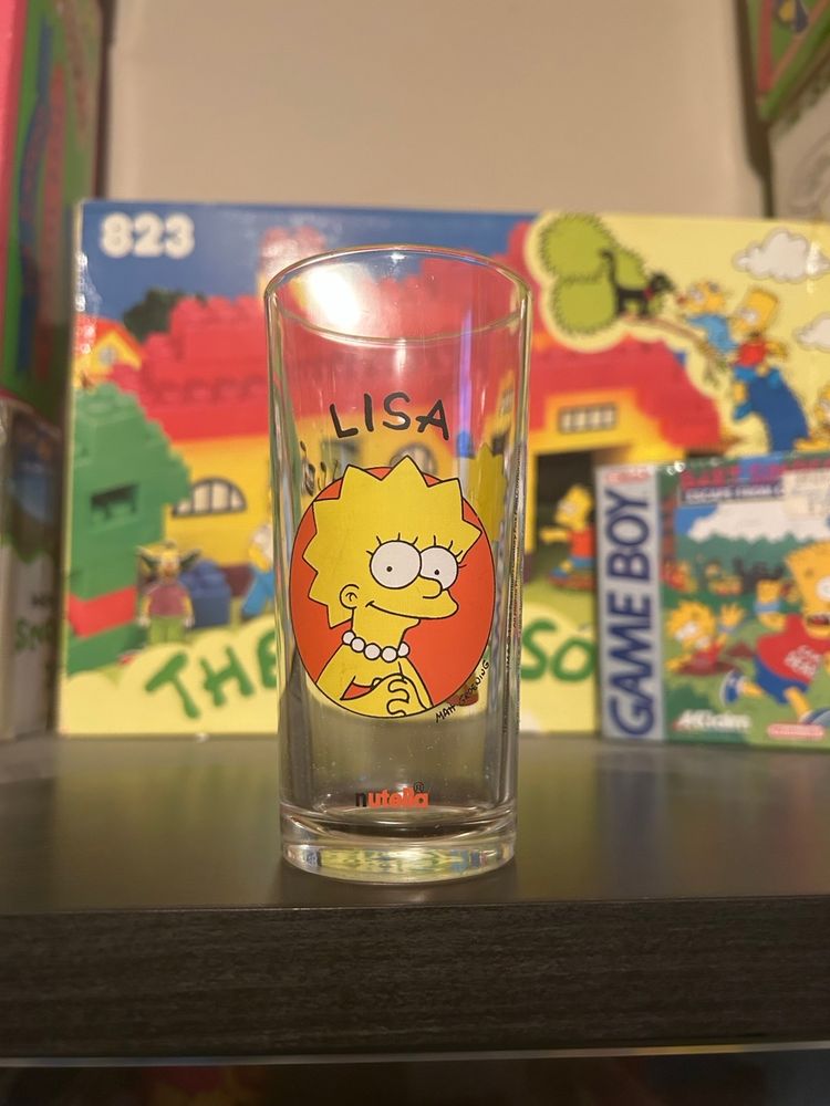 Lisa Simpson Glass From Nutella