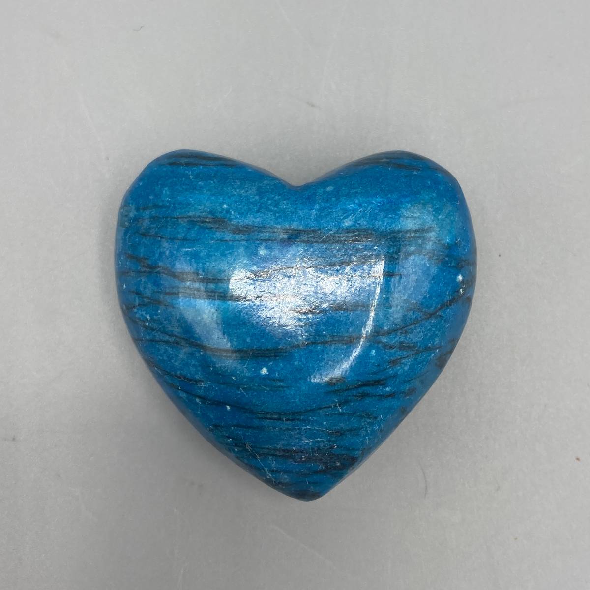 Niknax · Miniature Blue Stone Heart - Made in Mexico
