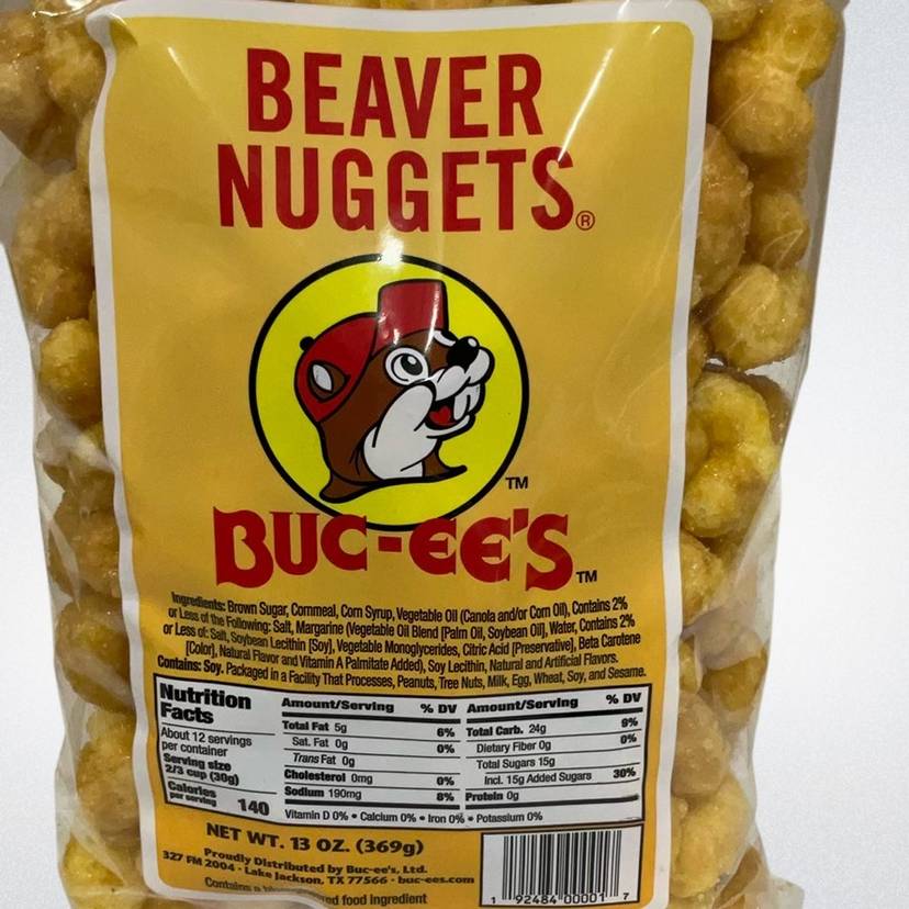 Buc-ee's Famous Beaver Nuggets Sweet Corn Puff Snacks Texas Bucees, One ...