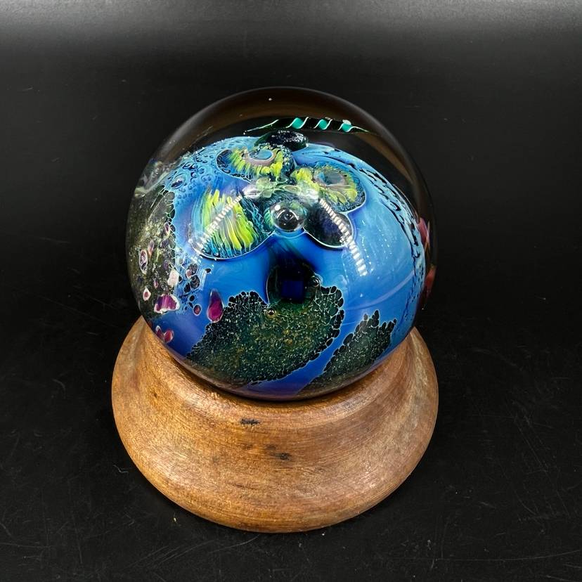 Josh Simpson Art Glass Marble Unsigned