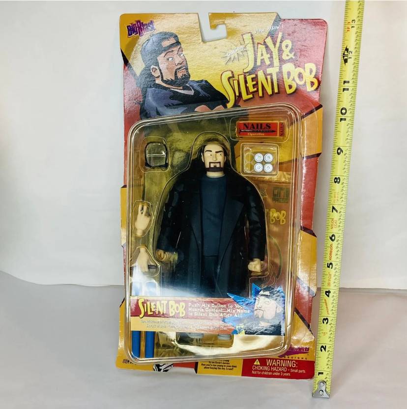 Jay Silent Bob Talking Action Figure 7" BOB Kevin Smith 1998 Graphitti ...