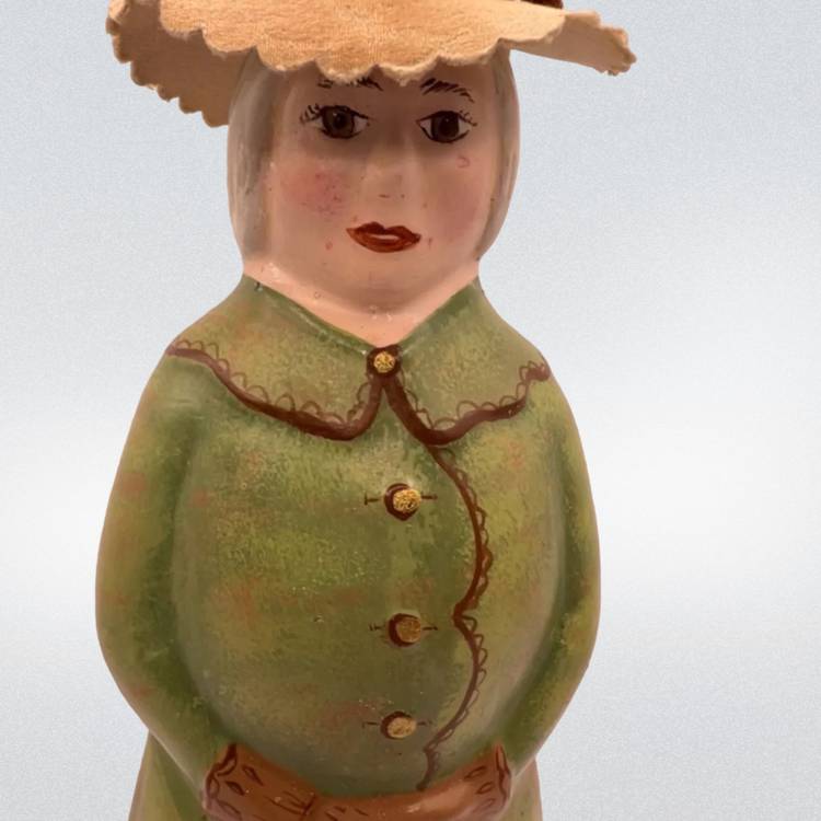 Mrs Buttersworth Hand Painted Folk Art Glass Syrup Bottle Vintage ...