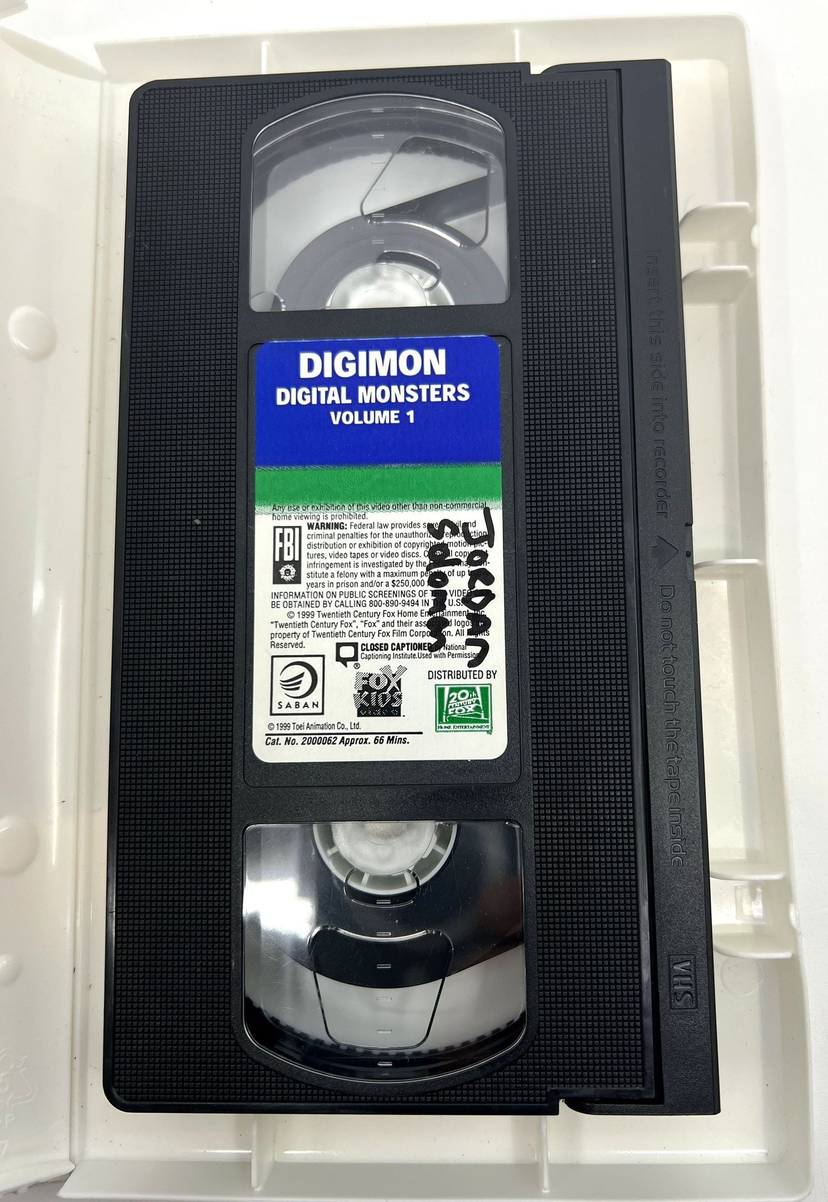 Digimon Digital Monsters VHS