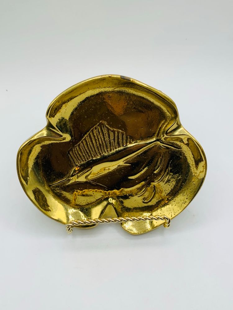 Virginia Metalcrafters Swordfish Sailfish Marlin Ashtray Trinket dish 3 ...