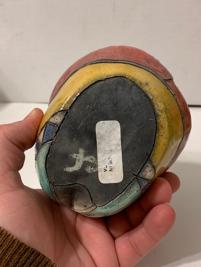 Fenix South Africa Raku Pottery Baboon Figurine