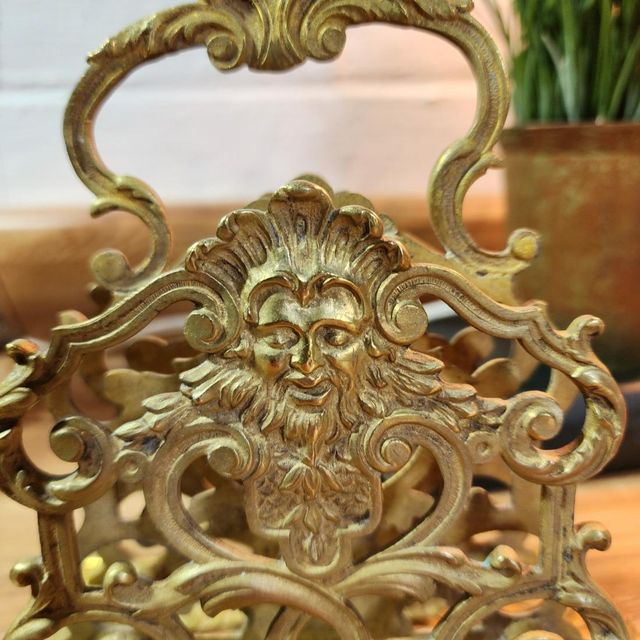 Victorian DL Depose Brass Letter/Napkin Holder