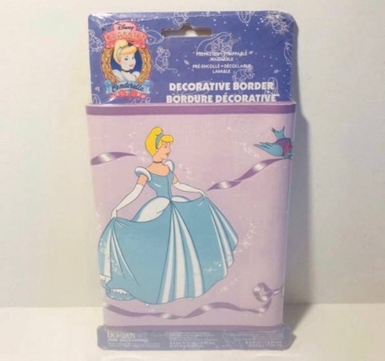 Disney Borden Cinderella Decorative Wallpaper Border Home Wallcovering ...