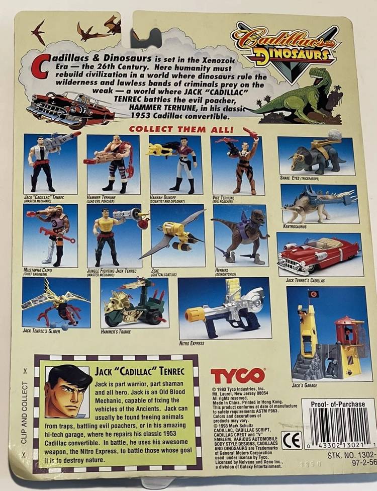 Cadillacs and Dinosaurs Jack "Cadillac" Tenrec Figure MOC Vintage 1993 Tyco